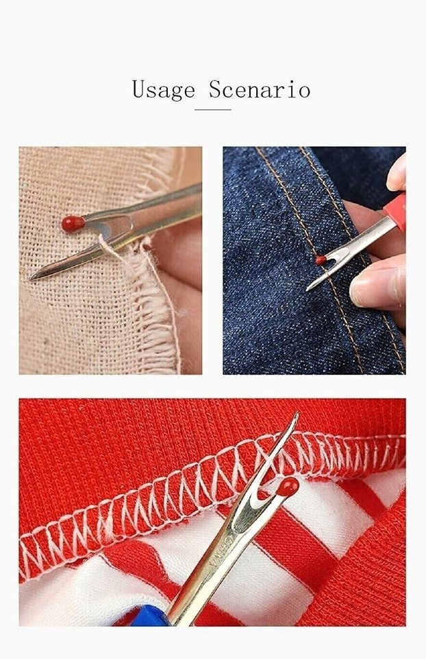 5 Pieces Colorful Seam Ripper Assortment Thread Remover Kit 2 Big and 2 ...