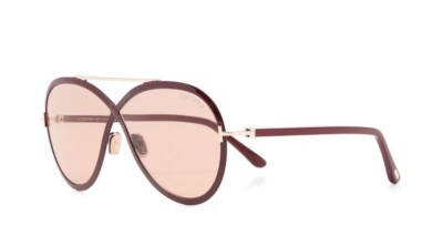 NEW Tom Ford FT1007 69E 65MM Shiny Bordeaux Sunglasses new | eBay