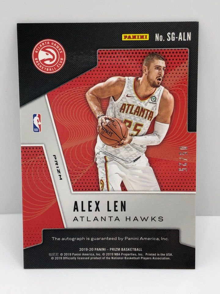 Alex Len 2019-20 Panini Prizm Signatures Auto Autograph Mojo Prizm ...