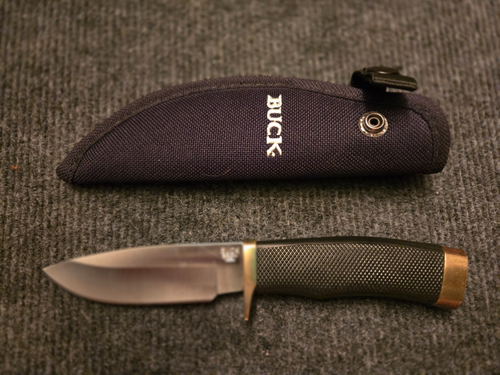 Buck 692+ Vanguard Fixed 4-1/4" Blade, Rubber Handles, Nylon Sheath USA ...