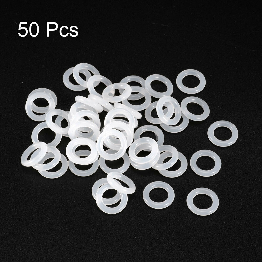 Silikon-O-Ringe 12 mm AD, 7,2 mm ID, 2,4 mm Breite, Dichtung Weiß 50 ...