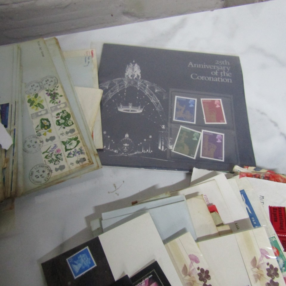 Great Britain Stamps US World etc Job Lot Unsorted Packs Envelopes ...
