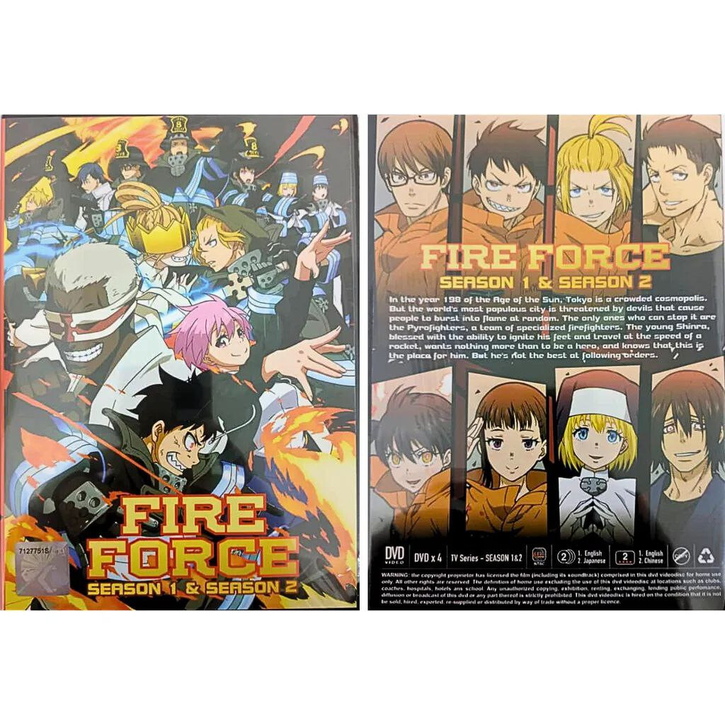 DVD Anime Fire Force Complete Series Season 1+2 (1-48 End) English Free ...