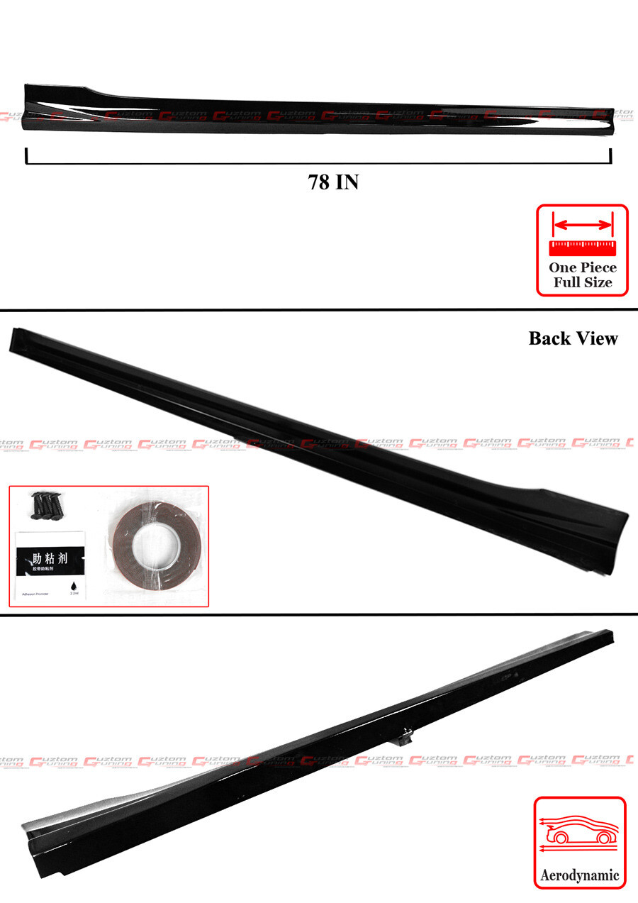 For 2023-25 Acura Integra DE4 DE5 GF Bodykit V1 Black Pearl Side Skirt ...