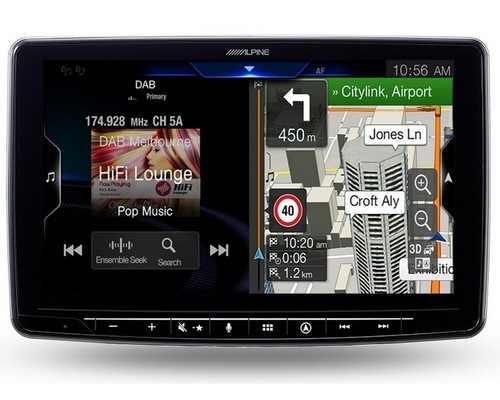 Alpine INE-F409E Halo 9 Inch Floating Head Unit Apple CarPlay Android ...
