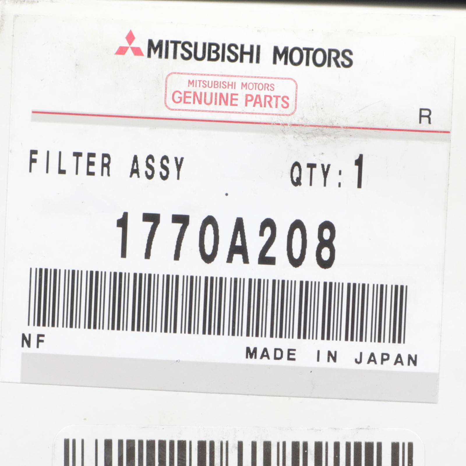 OEM Genuine Mitsubishi New Silver Fuel Filter Gasoline Cleaner 1770A208 ...