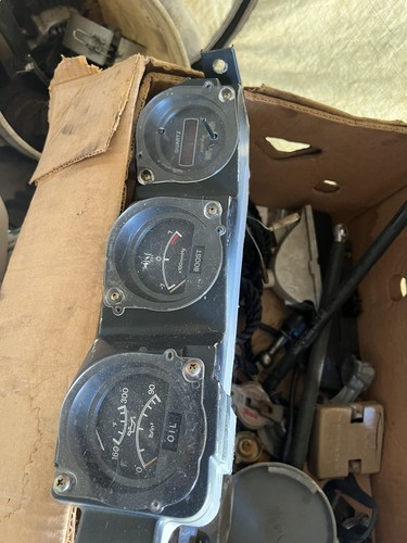 81-83 Datsun 280ZX Turbo Center Gauge Cluster Volt/Oil Pressure/Boost ...