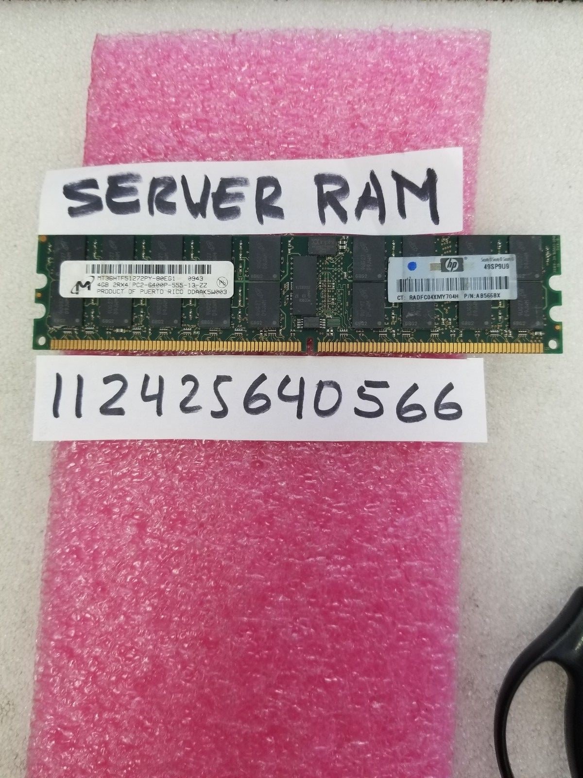 4GB PC2 DDR2 PC PC2-6400P DDR2-800 6400P 800MHZ 240PIN DUAL RANK 2RX4 ...