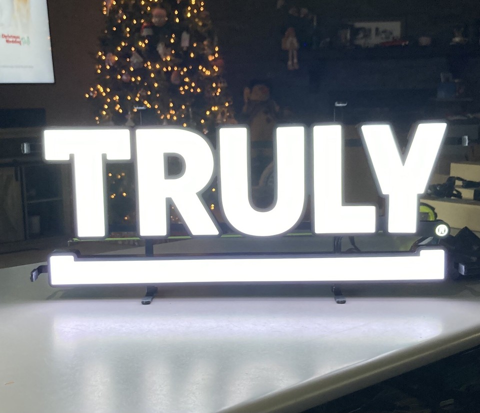 🔥 New Truly Seltzer LED Bar Opti Bar Sign Light Beer Neon Brewery | eBay