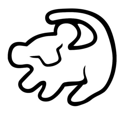 Lion King Simba Symbol Die Cut Vinyl Decal | Graphic