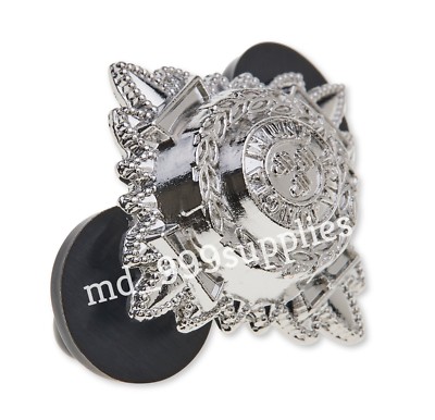 4x Police Inspector Pips / Bath Stars METAL Insp Epaulettes Chrome ...