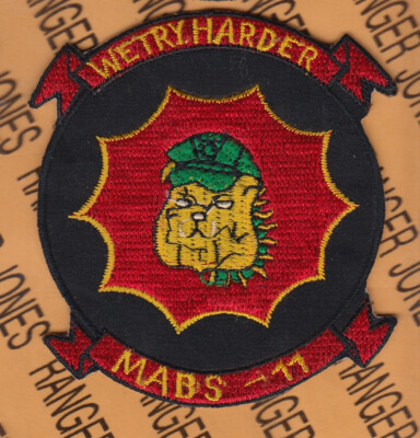 USMC United States Marine Corps Marine Air Base Sq MABS-11 ~3.5" patch ...