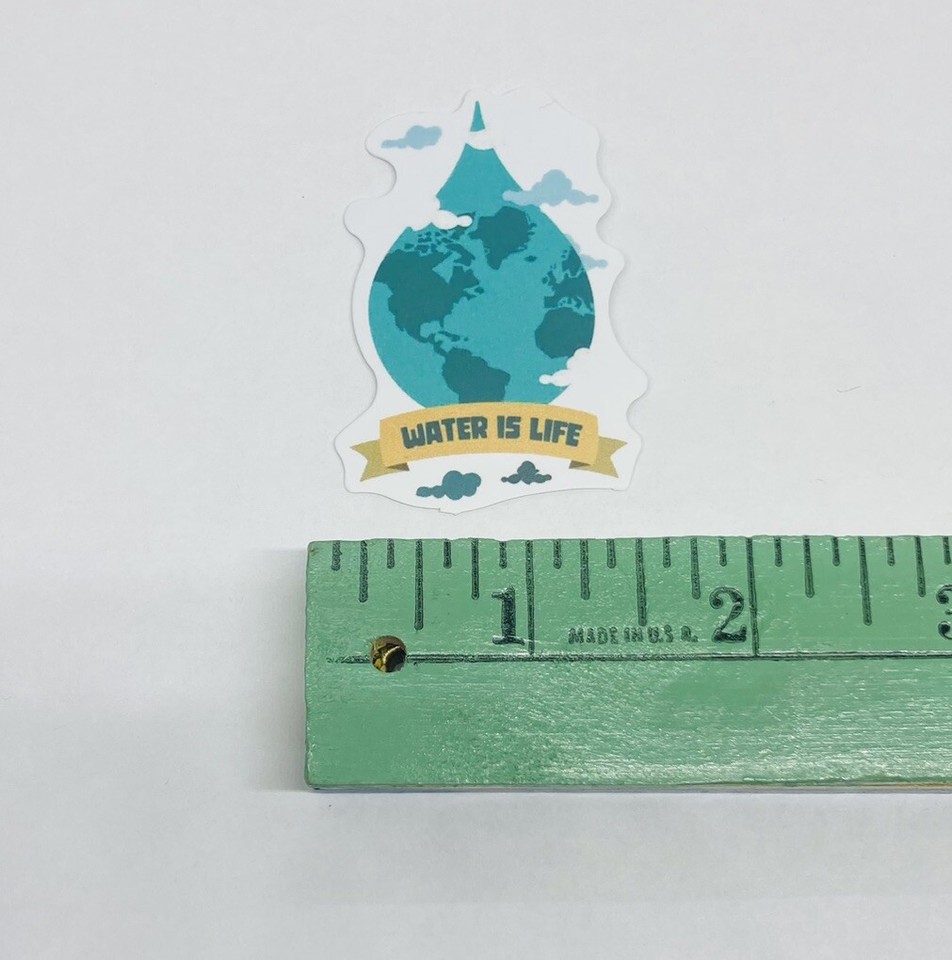 “Water Is Life” Sticker Decal Cute Earth Day Love Environment Art Tc6 ...