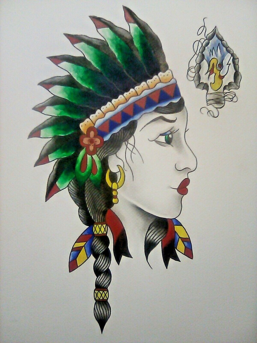 Native American Chief Tattoo Designs