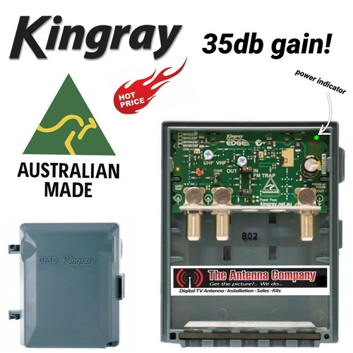 GME Kingray Wideband Dual Input VHF/UHF Amplifier Antenna Booster w LTE ...