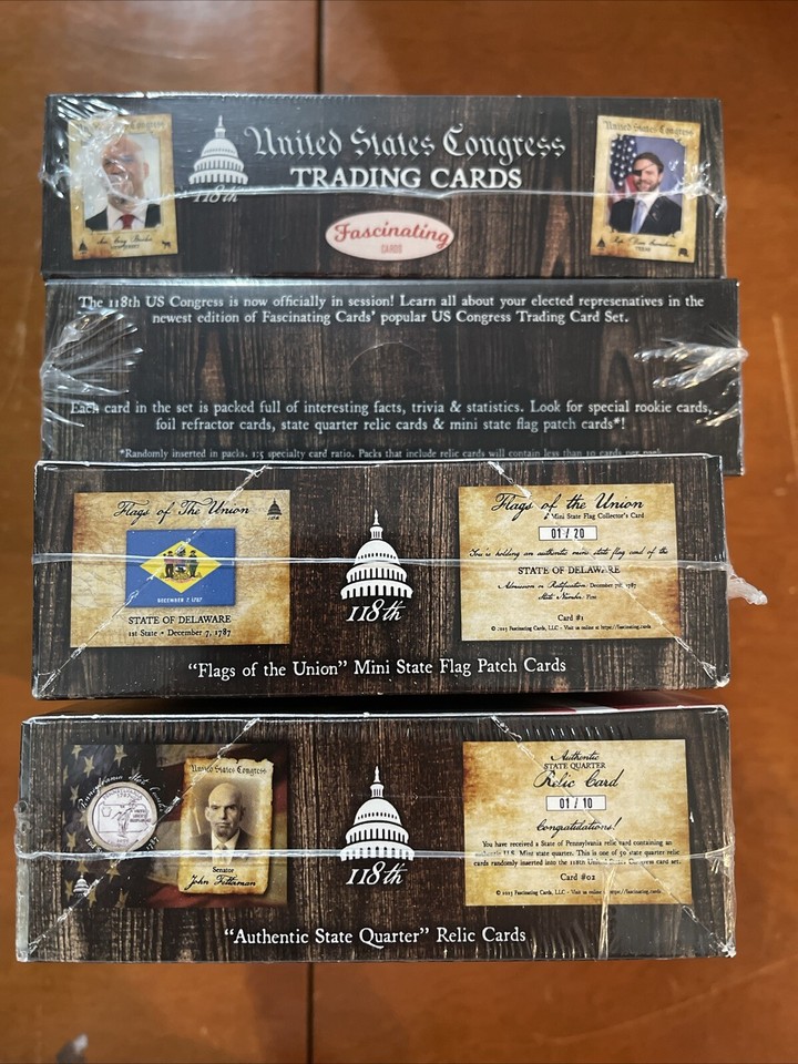 2024 Fascinating 118th United States Congress Sealed Hobby Box ...