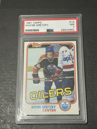 1981 Topps Hockey #16 Wayne Gretzky Oilers HOF PSA 7 NM-MT | eBay