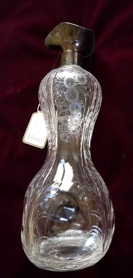 MARILYN MONROE PERSONALLY OWNED ETCHED GLASS DECANTER NOT SIGNED ...