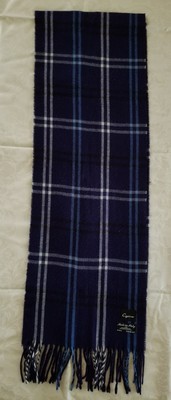 Cejon Scarf Italy Colorful Blues White Plaid With Fringe Soft NWOT 11 x ...