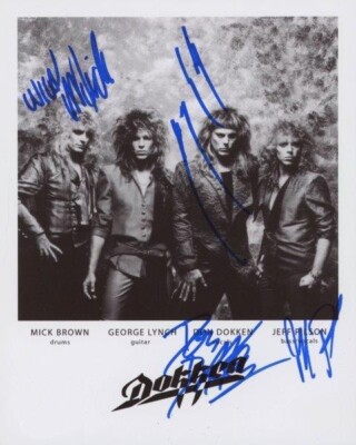 REPRINT - DOKKEN Band Autographed George Lynch Signed 8 x 10 Photo ...