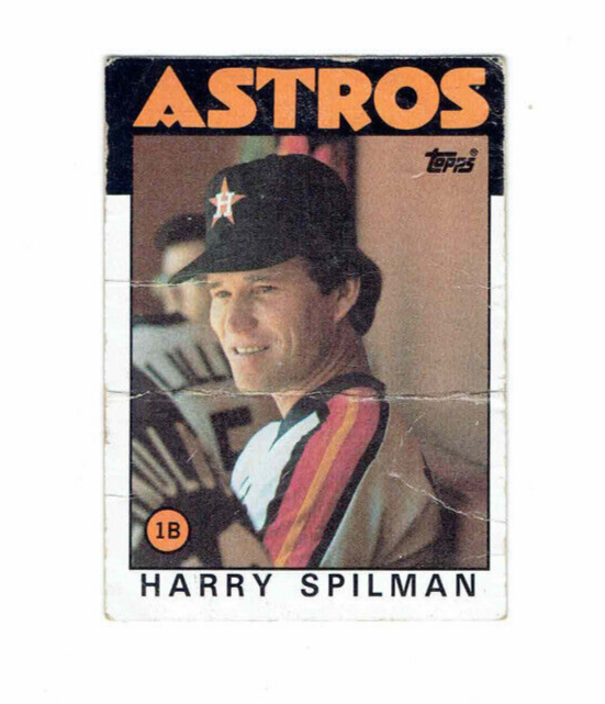 Harry Spilman Houston Astros 1B #352 Topps 1986 #Baseball Card | eBay