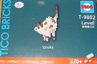 Spooky Cat TICO Bricks Tiny Building Block Mini Construction Brick Toy ...