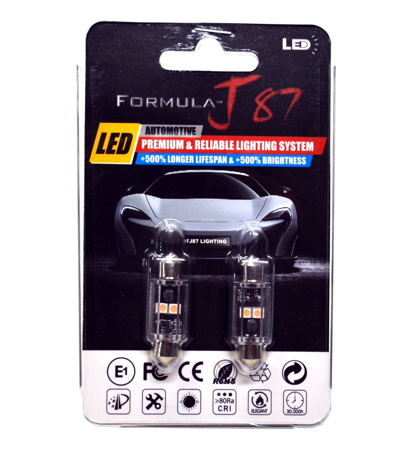 Luz LED Error Gratis DE3423 5W Rosa Dos Bombilla Licencia Placa ...