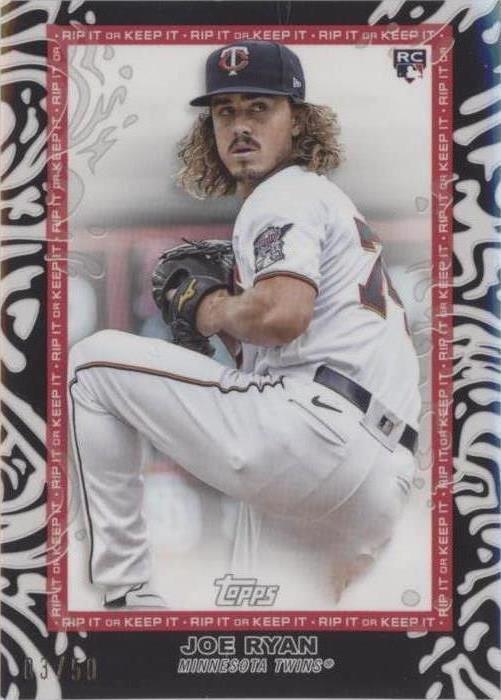 2022 Topps Rip - Joe Ryan #78 Black Ripped /50 (RC) for sale online | eBay