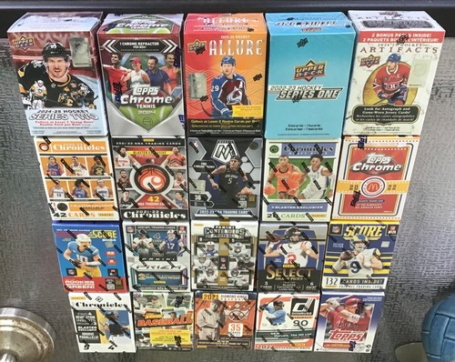 Lot Of 20 Different Sports Trading Cards Factory Sealed Blaster Boxes ...
