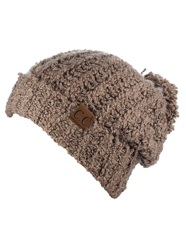New! C.C Women's Chenille Soft Stretchy Pom Cuffed Knit CC Beanie Cap ...