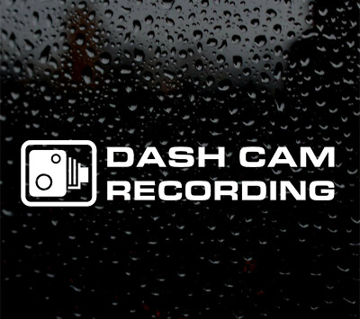 DASH CAM ONBOARD CAR STICKER DECAL WINDOW FUNNY BUMPER CCTV HD CAMERA ...