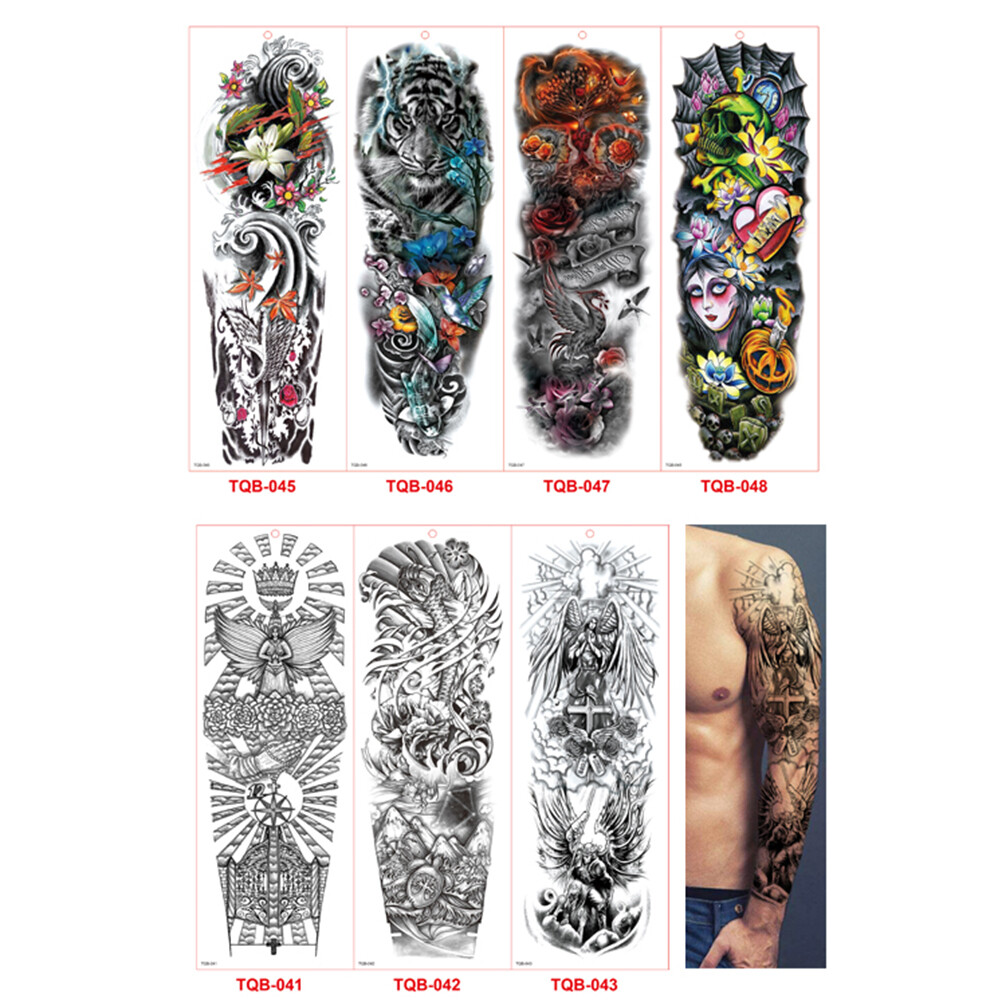 Waterproof 3D Men m Tattoo Tempory Tattoos Sticker Fake Tatoo Body t ...