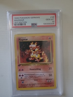 [PSA 10] Magmar 1st Edition 1999 Pokemon Base Set German #36 | eBay.de