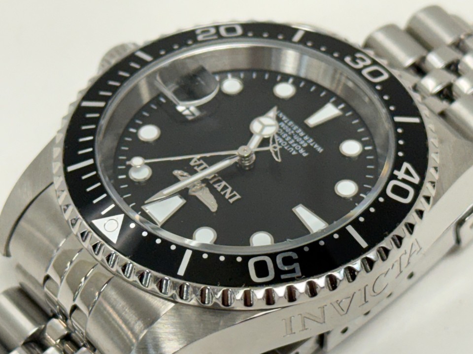 Invicta Pro Diver 30091 Automatic 200M Stainless Steel Black Dial Men's ...