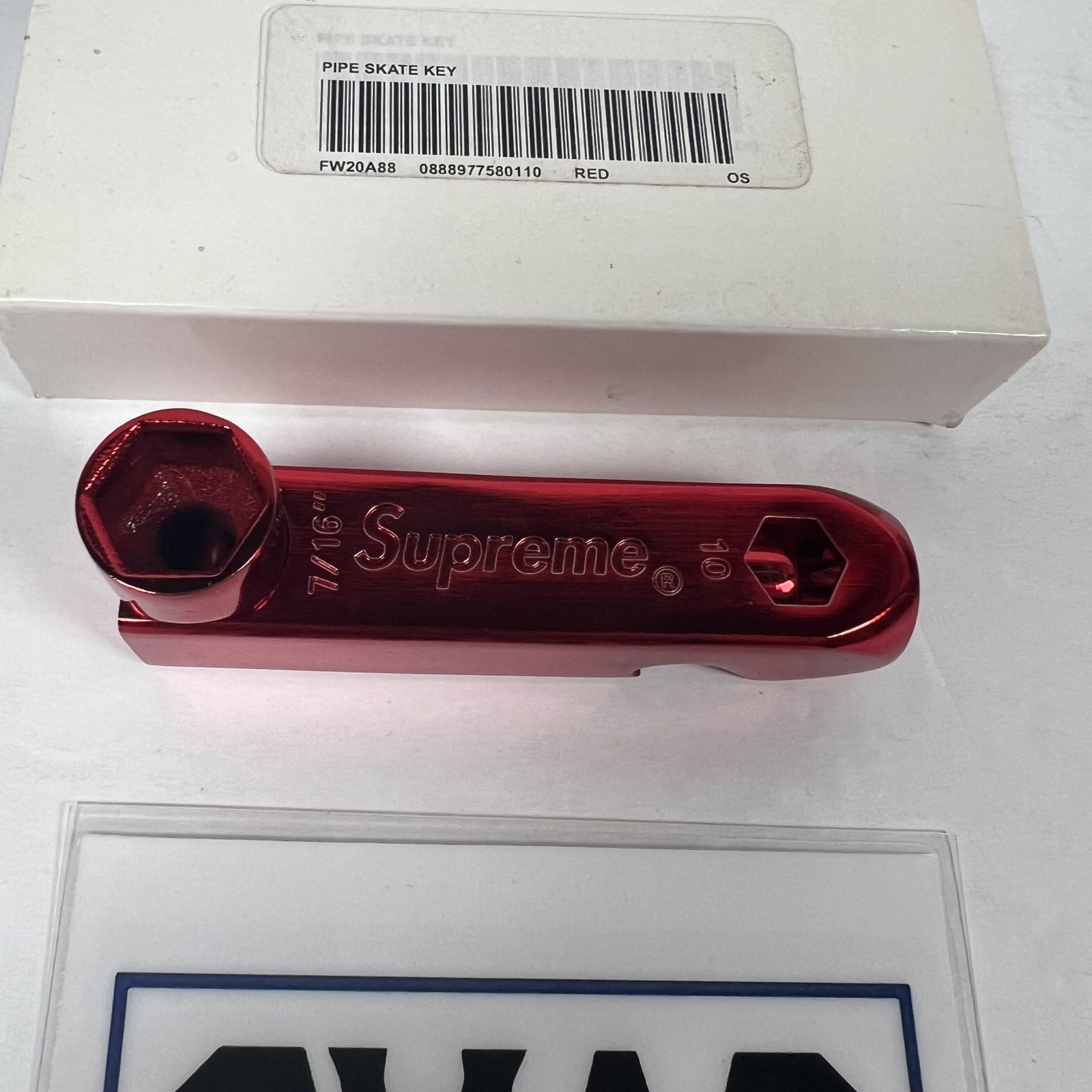 Supreme Pipe Skateboard Key Skate Tool FW20 - Brand New - Red Polished ...