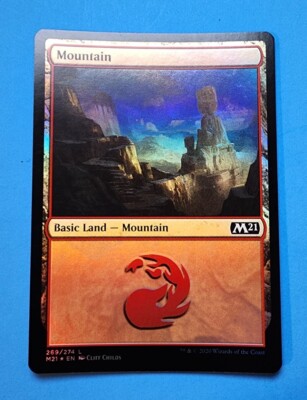 1x Mountain Basic Land Core Set 2021 Mtg Magic Gathering Card Red Mana ...