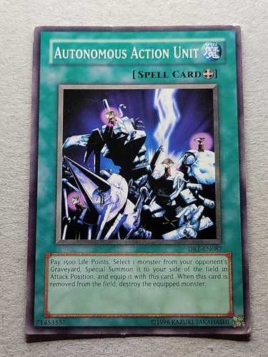 Autonomous Action Unit - DR1-EN087 - Unlimited - YuGiOh-HP | eBay