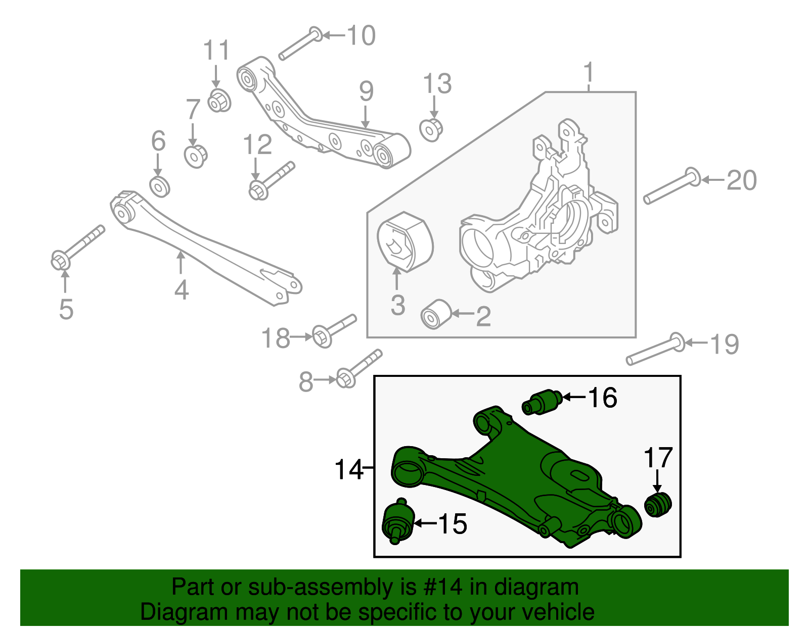 Genuine Volvo XC60 XC90 Left Front Drivers Lower Suspension Control Arm ...