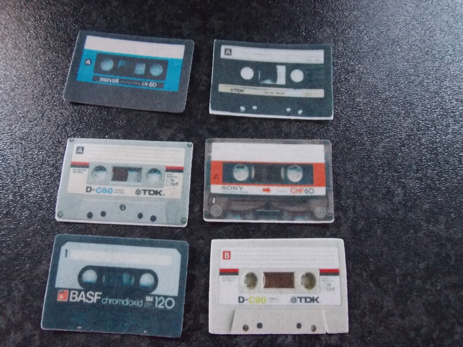18 PRECUT Cassette Tapes 80's Retro Edible wafer/rice paper cake ...