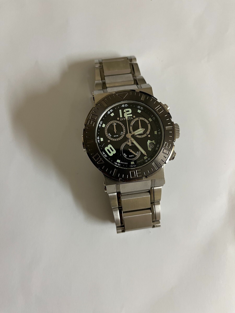 NOS Men's Invicta Swiss made Ocean Reef Chronograph 10928 RARE | eBay