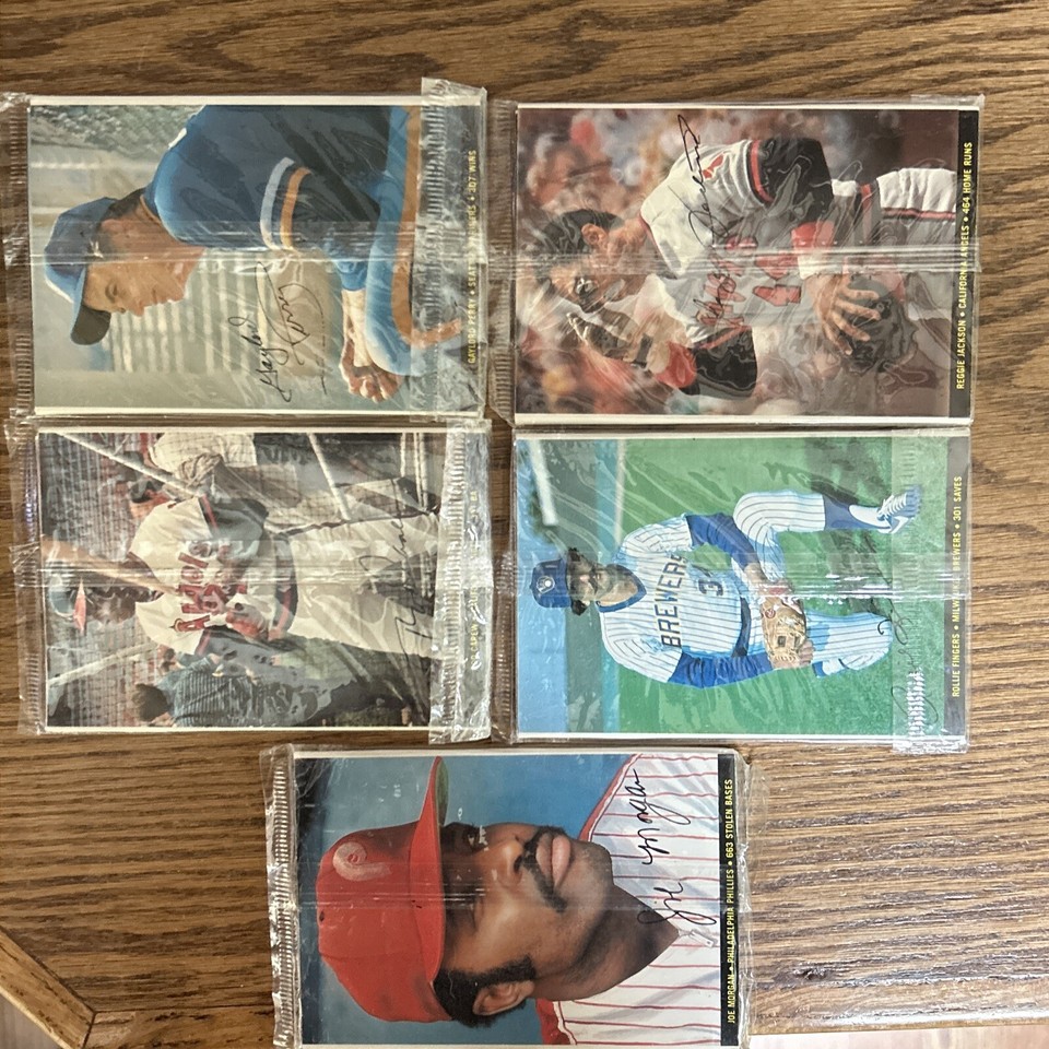 1983 Topps Baseball Foldouts Complete 5 Pack Set Unoppened In Original ...
