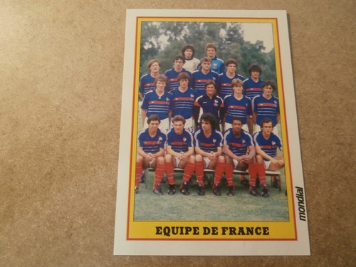 PLATINI, GIRESSE, TEAM FRANCE, RARE 1986 FOOTBALL ROOKIE CARD MONDIAL ...