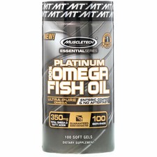 MuscleTech Platinum 100 Omega Fish Oil - 100 Softgels for sale online ...