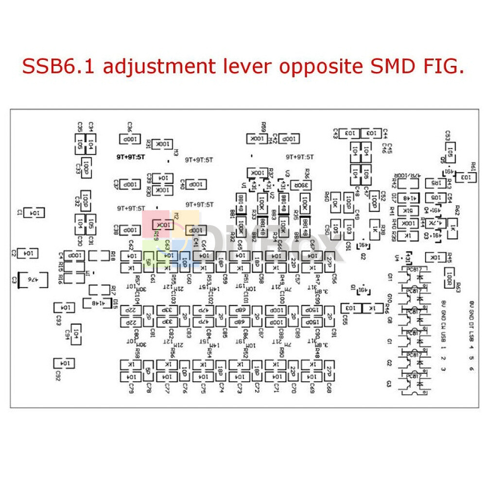 6 Band HF SSB Shortwave Radio Shortwave Radio Transceiver Board DIY Kit ...