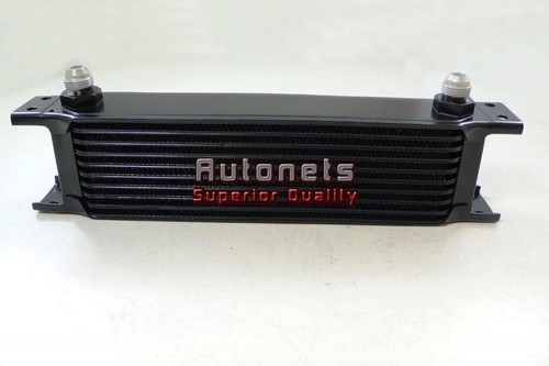 10 Row Aluminum Transmission Oil Fluid Cooler 13"x4x2 Hot Rod Universal ...