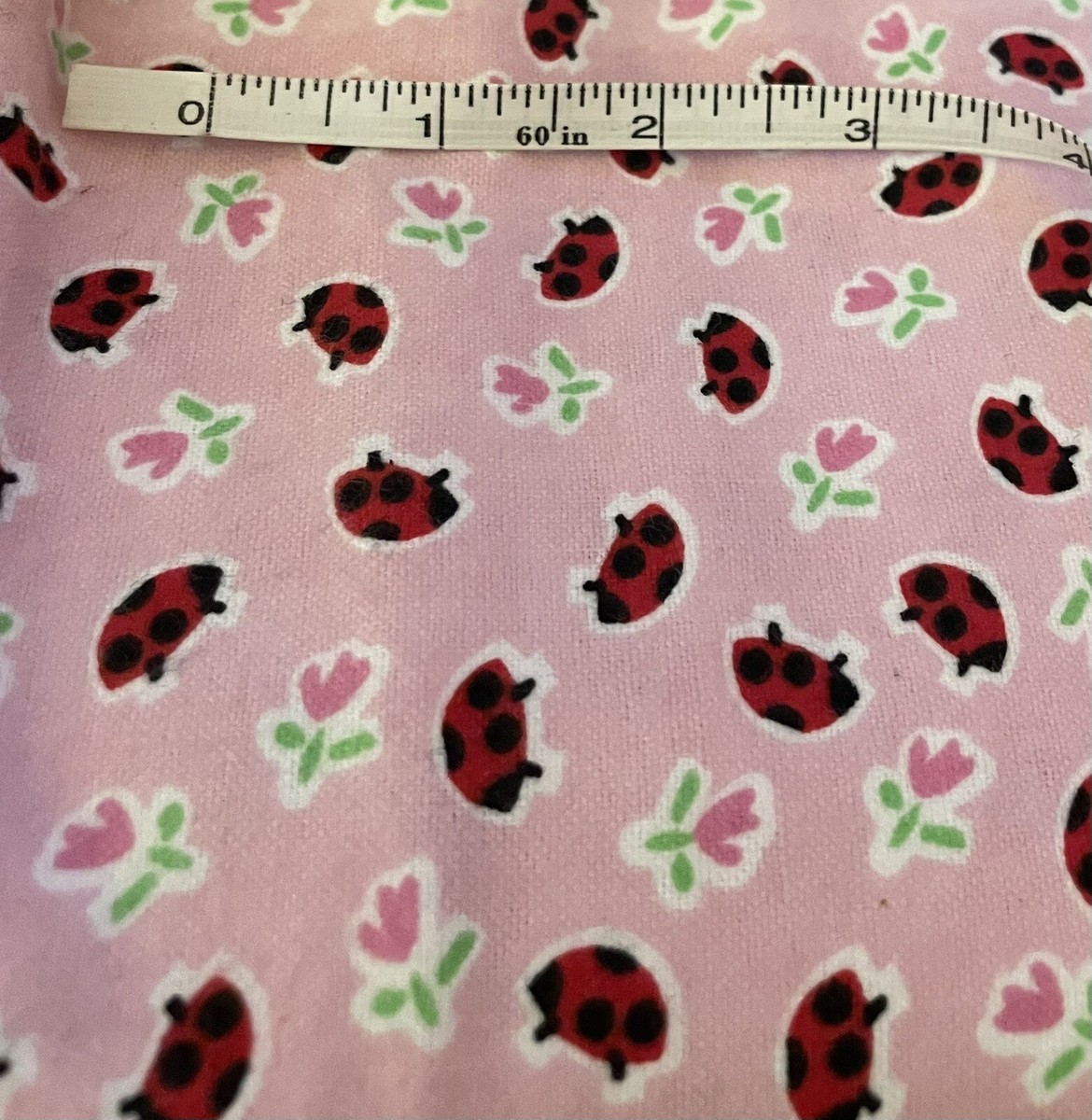 Pink Ladybug Fabric