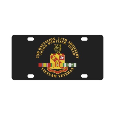 License Plate-Army - 2nd Battalion, 11th Artillery (105mm Howitzer ...