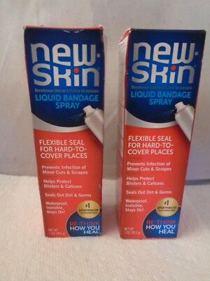 New-Skin First Aid Antiseptic Liquid Bandage 1 fl oz (30 ml) Ea (2pk ...