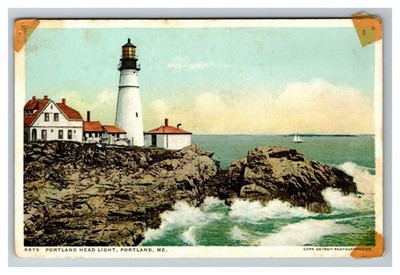 Portland Head Light Lighthouse, Portland ME c1910 Vintage Postcard | eBay