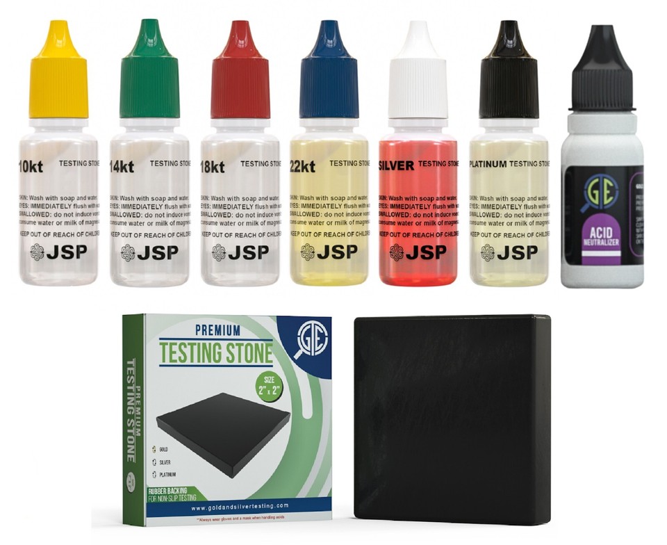 Gold Silver Sterling Jewelry Acid Testing Kit Tester Test Scrap with ...